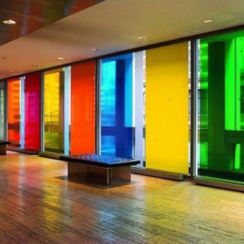 32색상 투명컬러필름 오라칼 8300 컬러유리 창문 스테인드글라스(독일 Oracal), 032 Light ..., 1개 - 단열 ...