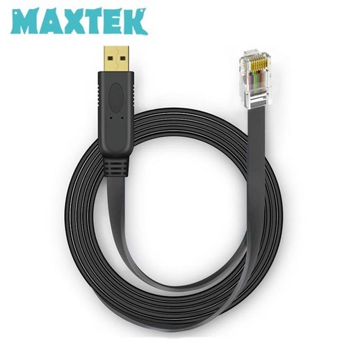 맥스텍 MT643 USB to Console(RJ45) 시스코 콘솔 케이블 3M 시리얼 RS232 - 케이블 | 쿠팡