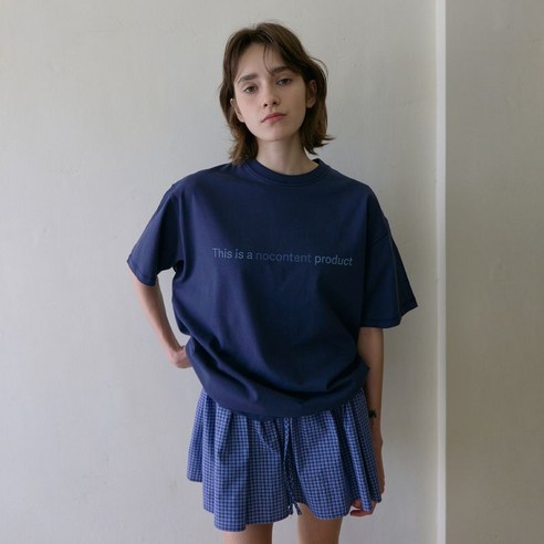 노컨텐츠 154. Nocontent Product T_Navy - 티셔츠 | 쿠팡