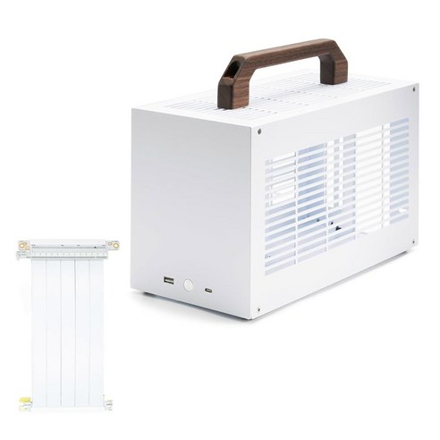 게이밍 k49/휴대용 화이트 sgpc 전면 psu 케이스/7l mini-itx 및 최대 pc 베이직) sfx 팩터/cpu 폼 ...