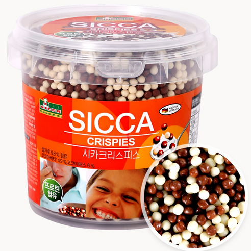 시카 크리스피스 밀크 화이트초코 대용량초코볼 초코룹스, 430g, 1개 - 시리얼 | 쿠팡