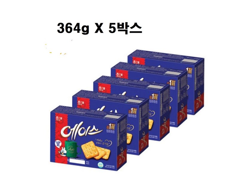 해태제과 에이스, 364g, 5개 - 비스킷 | 쿠팡